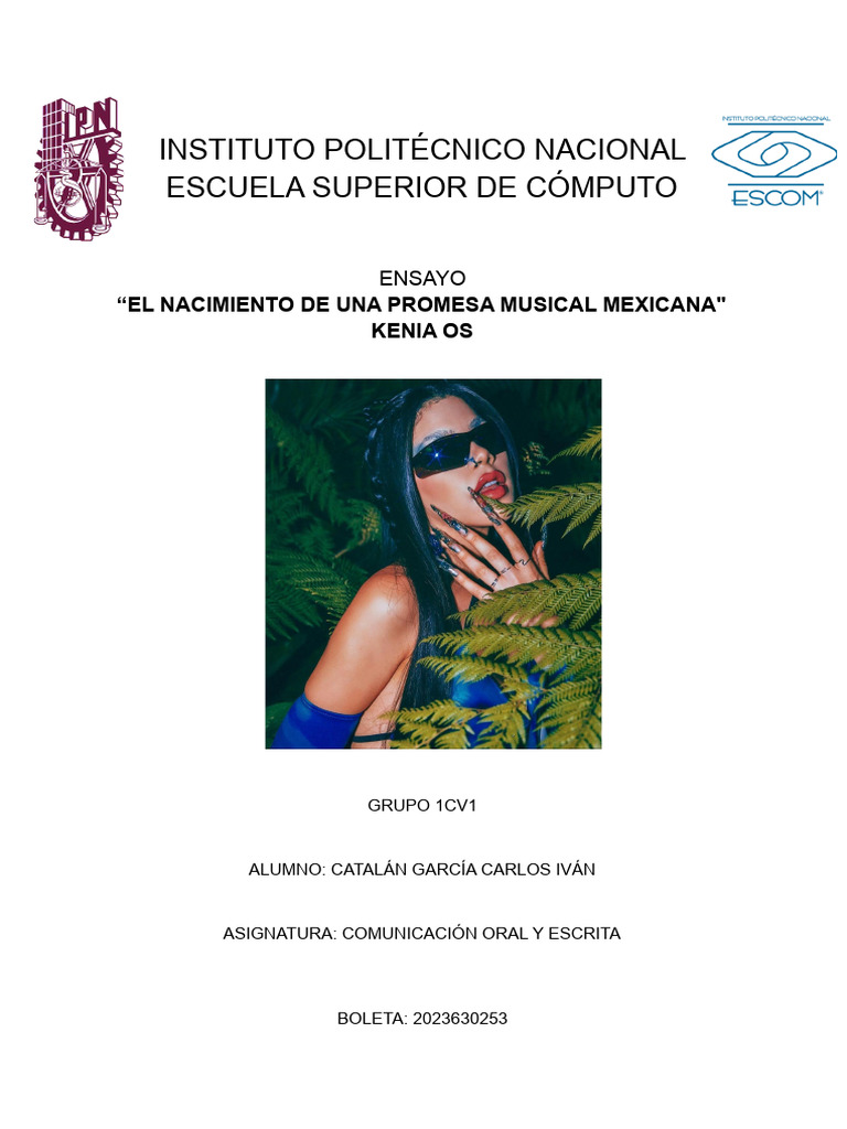 Ensayo Kenia Os Promesa Musical | PDF