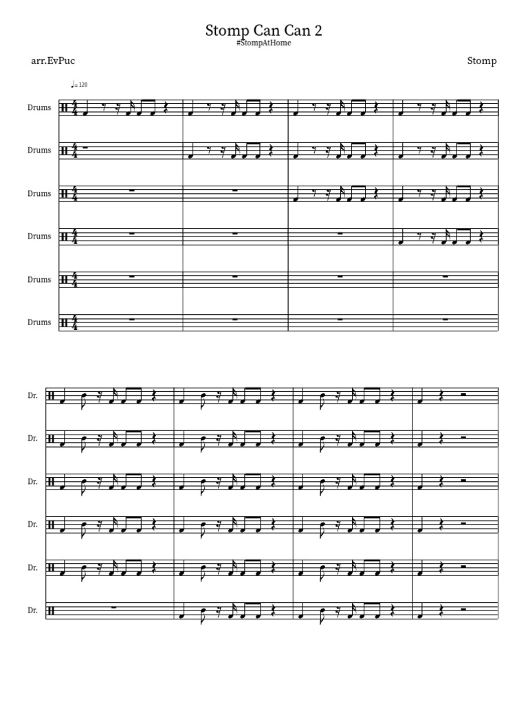 Stomp Can Can-6stimmig | PDF