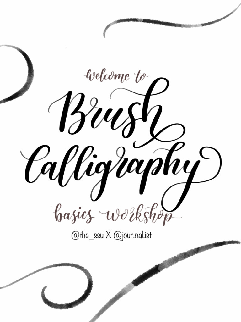 Brush Lettering Worksheet | PDF
