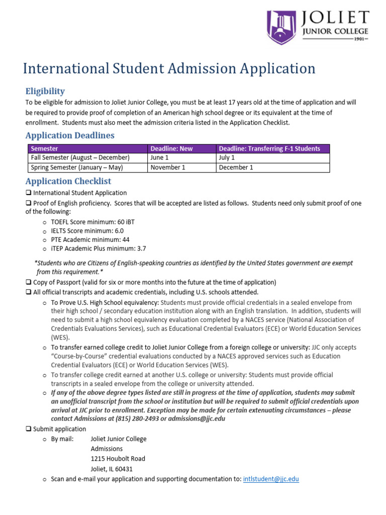 Combined - International Student Admission Application - Revamp | PDF ...