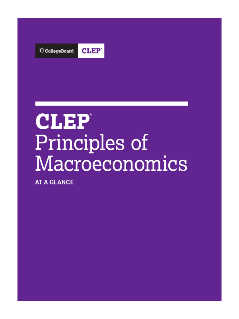 Clep Exam Fact Sheet Principles Macroeconomics | PDF | Inflation ...
