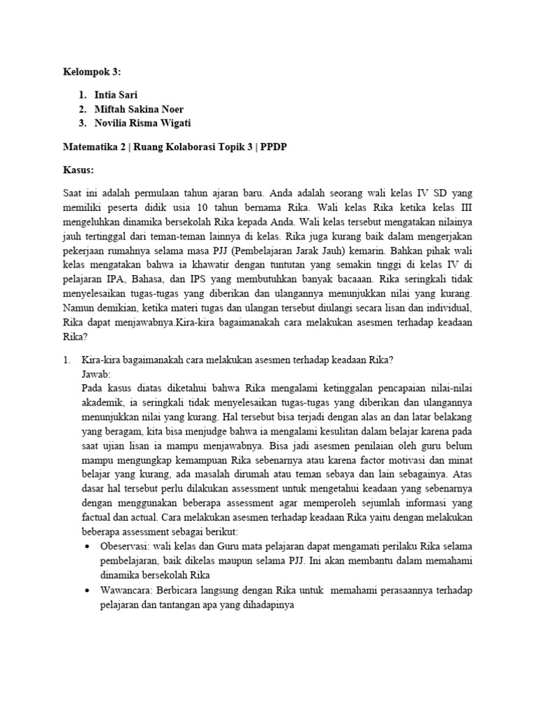 Ruang Kolaborasi - Topik 3 - Kelompok 3 | PDF