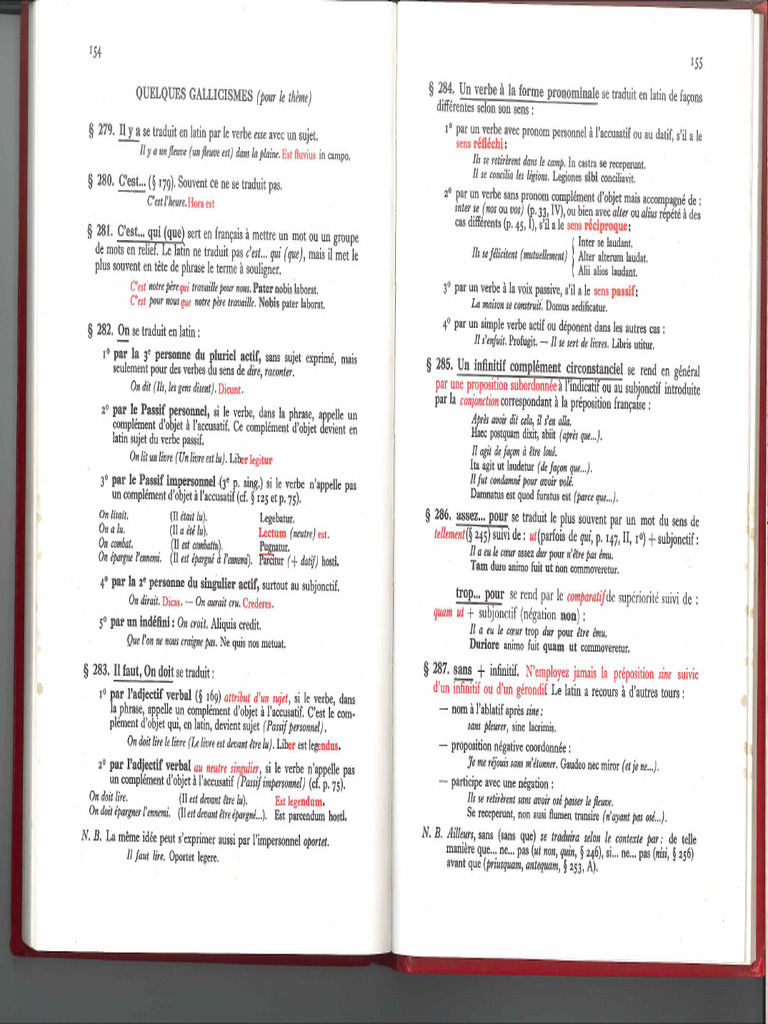Grammaire Contrastive Le Cas Du Latin Et Du Français | PDF
