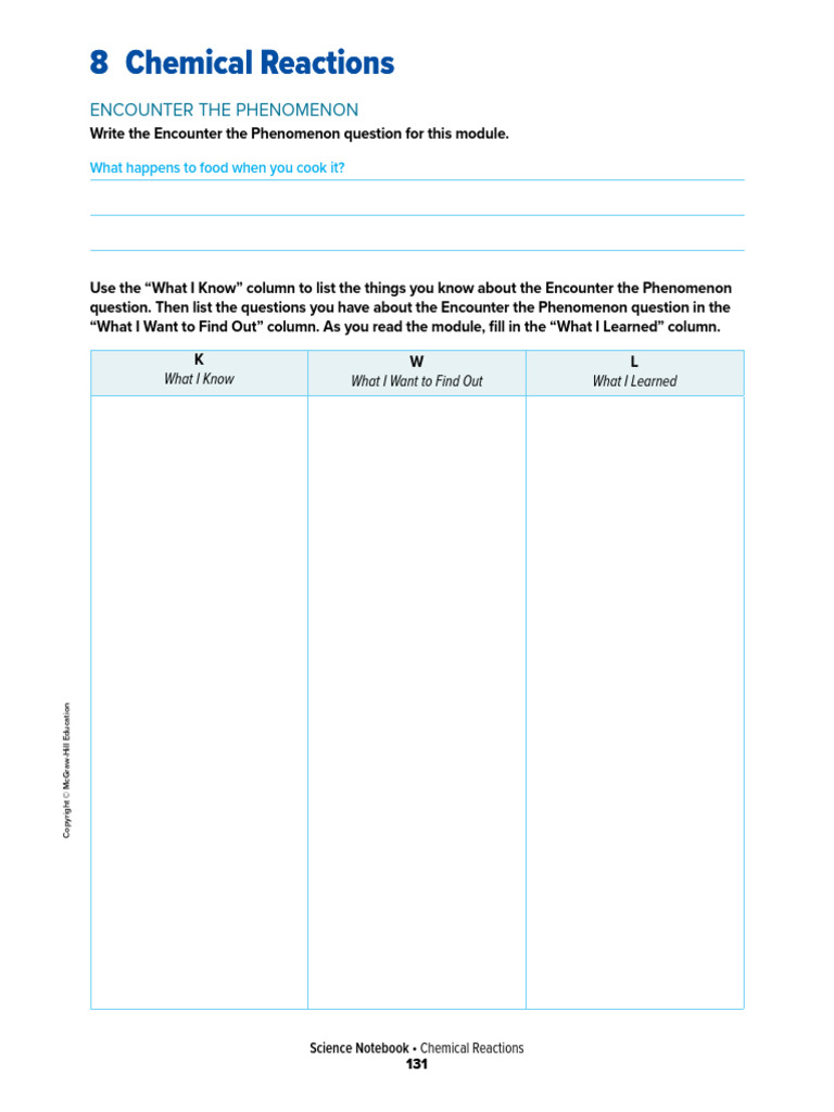8.1 Worksheet (Answer Key) | Download Free PDF | Chemical Reactions ...
