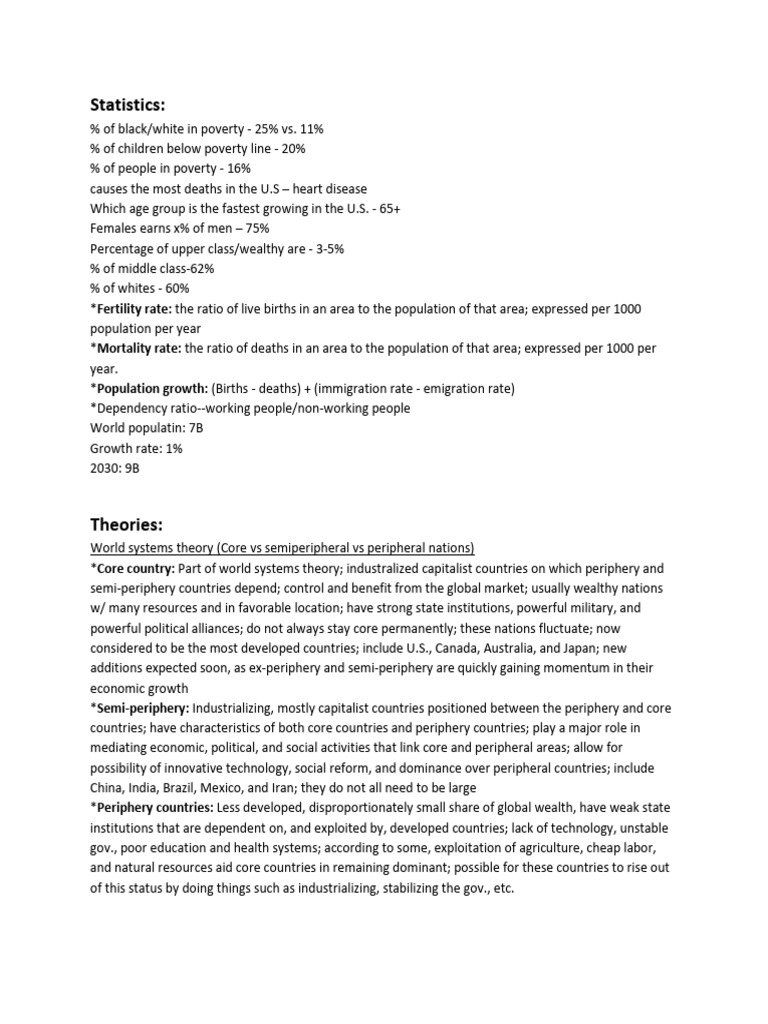 Sociology Study Guide | PDF | Deviance (Sociology) | Id