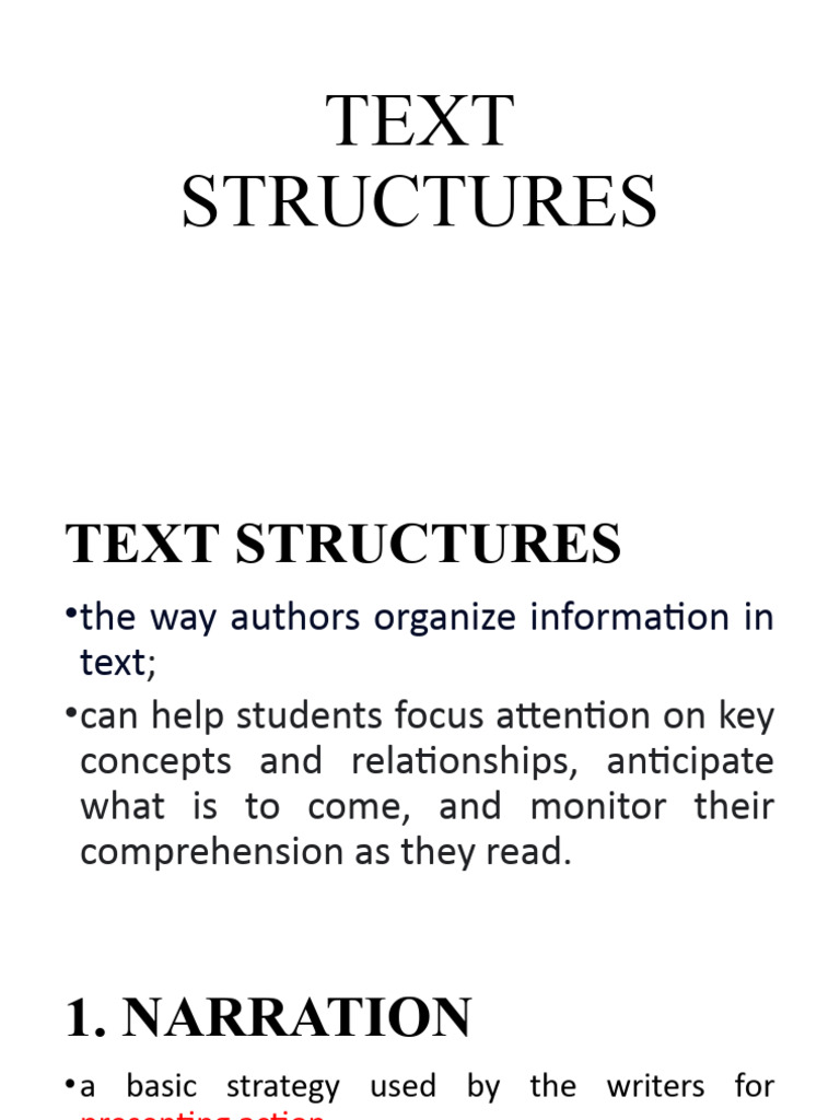 Text Structures | PDF | Bullying | Communication