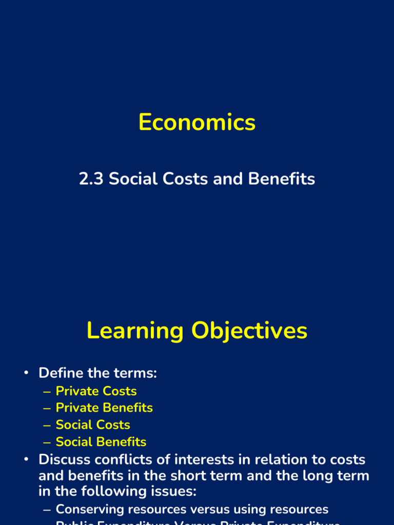 2 - 3 - Social - Costs - and - Benefits - KGL Goes First | PDF ...
