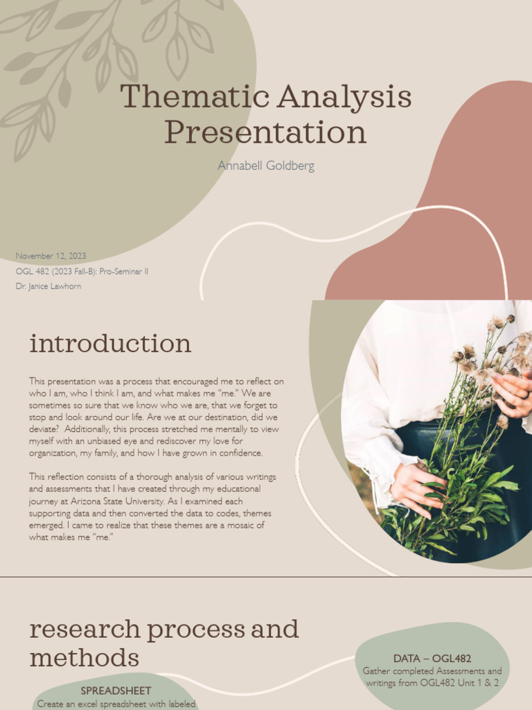 Unit 2 Thematic Analysis Presentation Goldberga | PDF | Mentorship ...