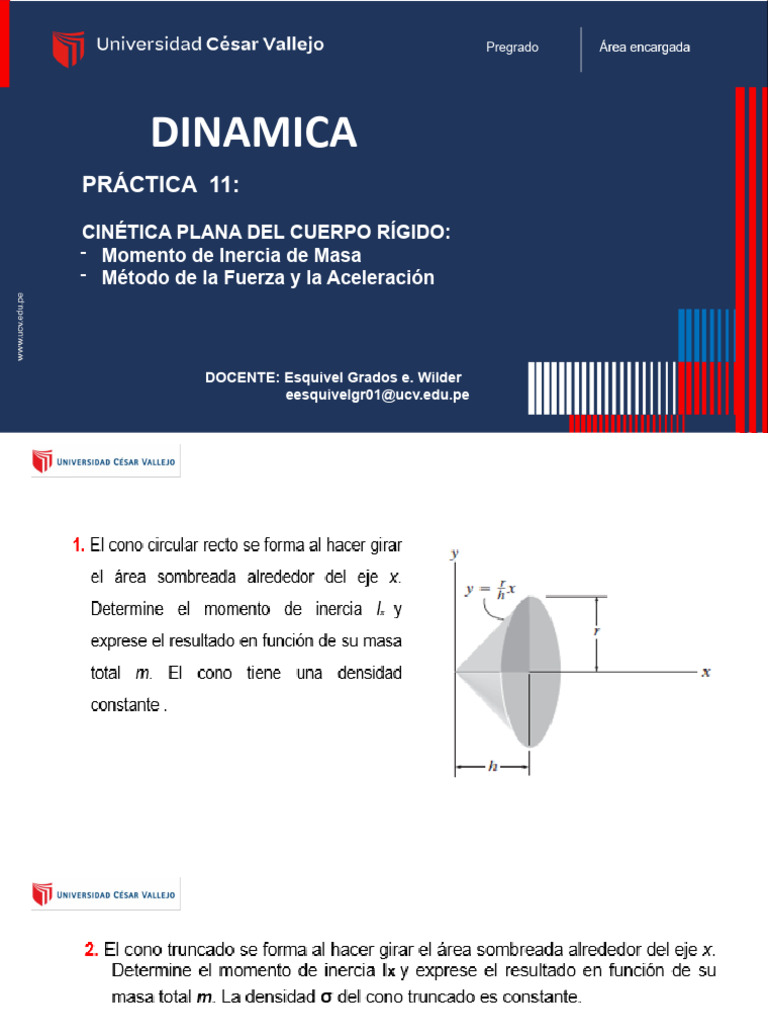 Práctica 11 - Cinet. Cuerpo Rígido-Momento de Inercia | PDF