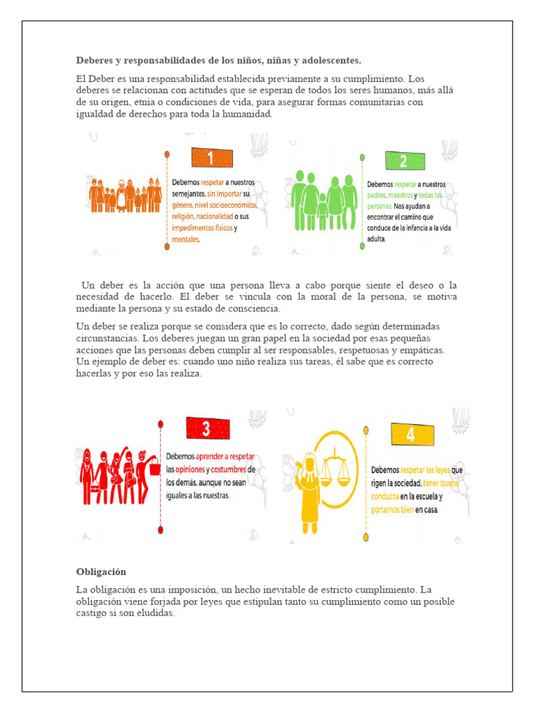 Deberes y responsabilidades de los niños | PDF | Multa (pena) | Justicia