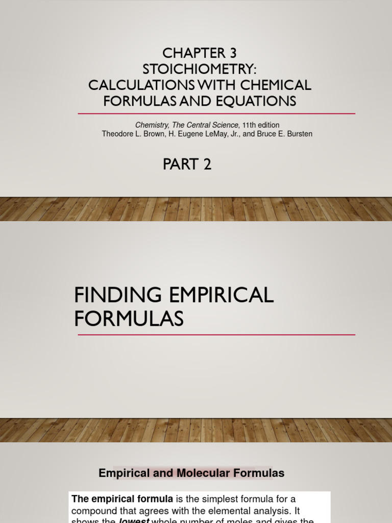 Chapter 3 - Moles Part 2 - 2021 | PDF | Stoichiometry | Mole (Unit)