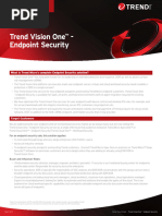 Vision One - Endpoint Security, Datasheet | PDF | Security | Computer Security