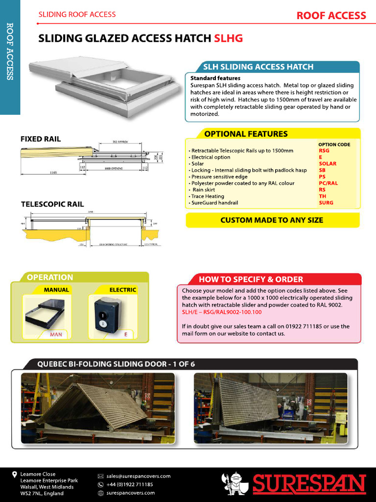 SLHG Sliding Glazed Access Hatch | PDF