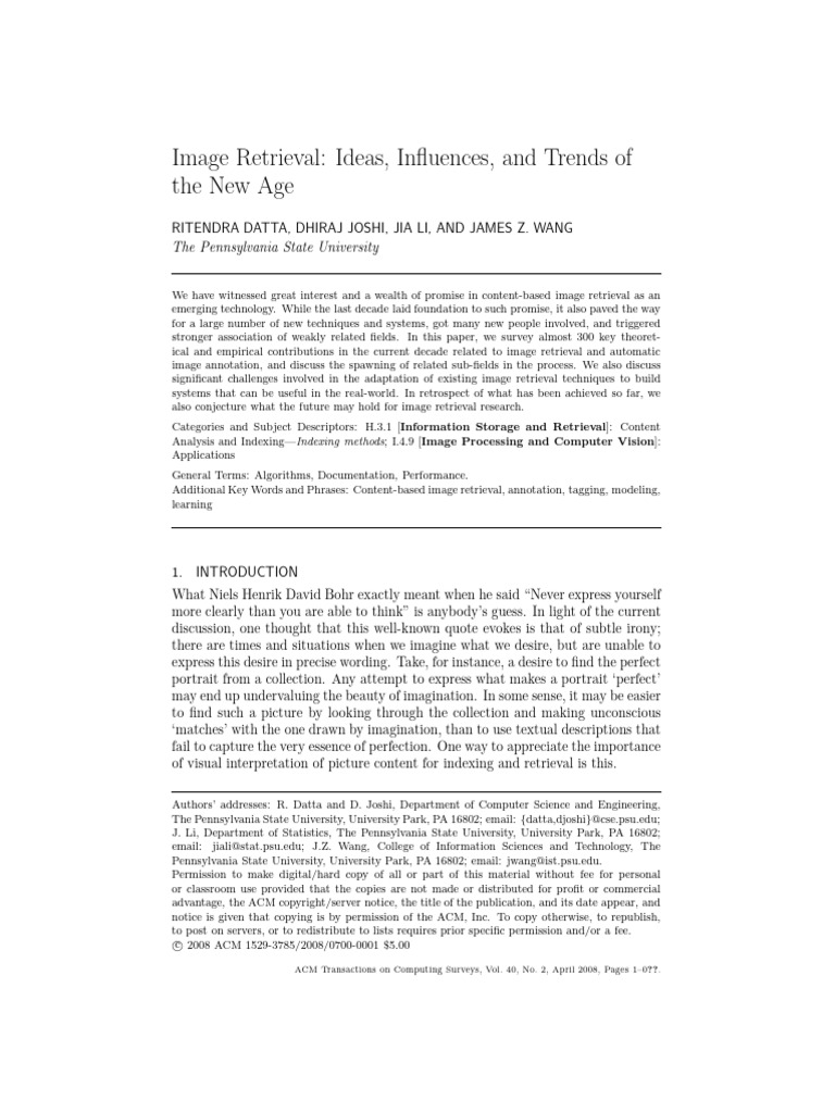 Cbir Book | PDF | Information Retrieval | Search Engine Indexing