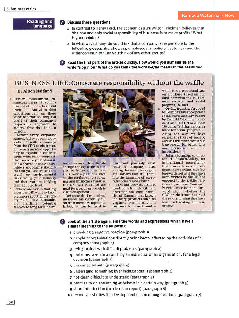 Business Ethics - Article | PDF