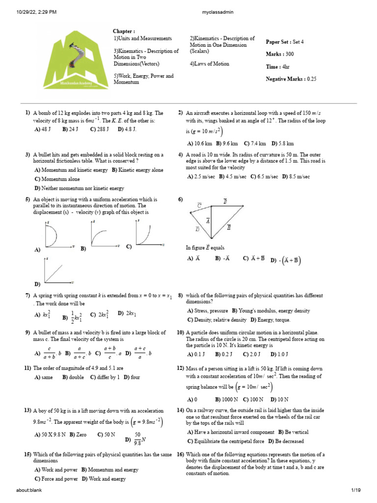 My Class Admin | PDF | Rotation Around A Fixed Axis | Force