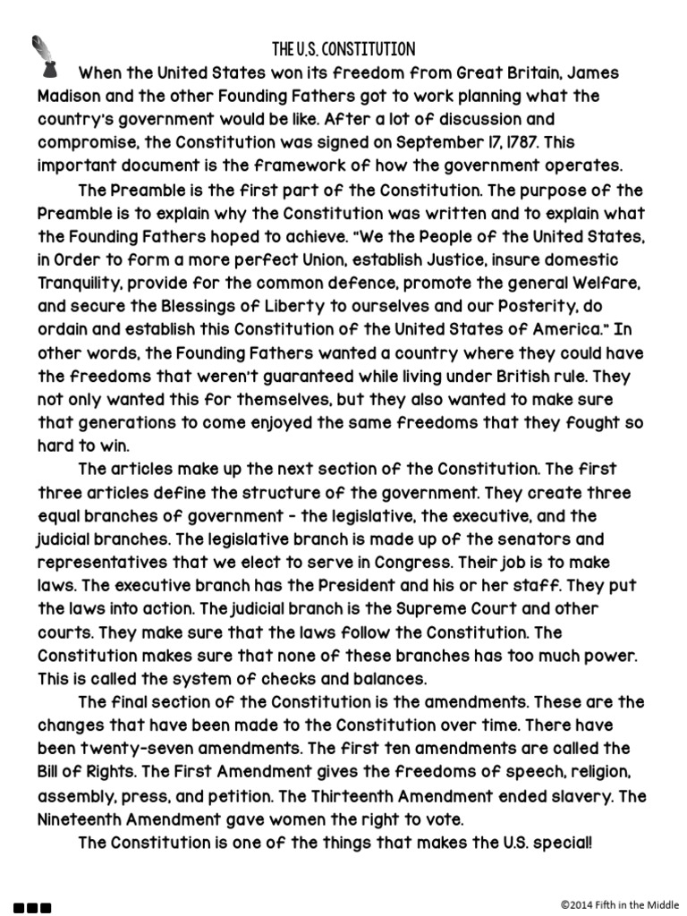 Understanding the U.S. Constitution | PDF | Founding Fathers Of The ...