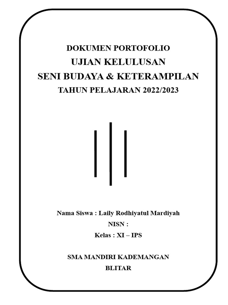 Contoh PORTOFOLIO | PDF