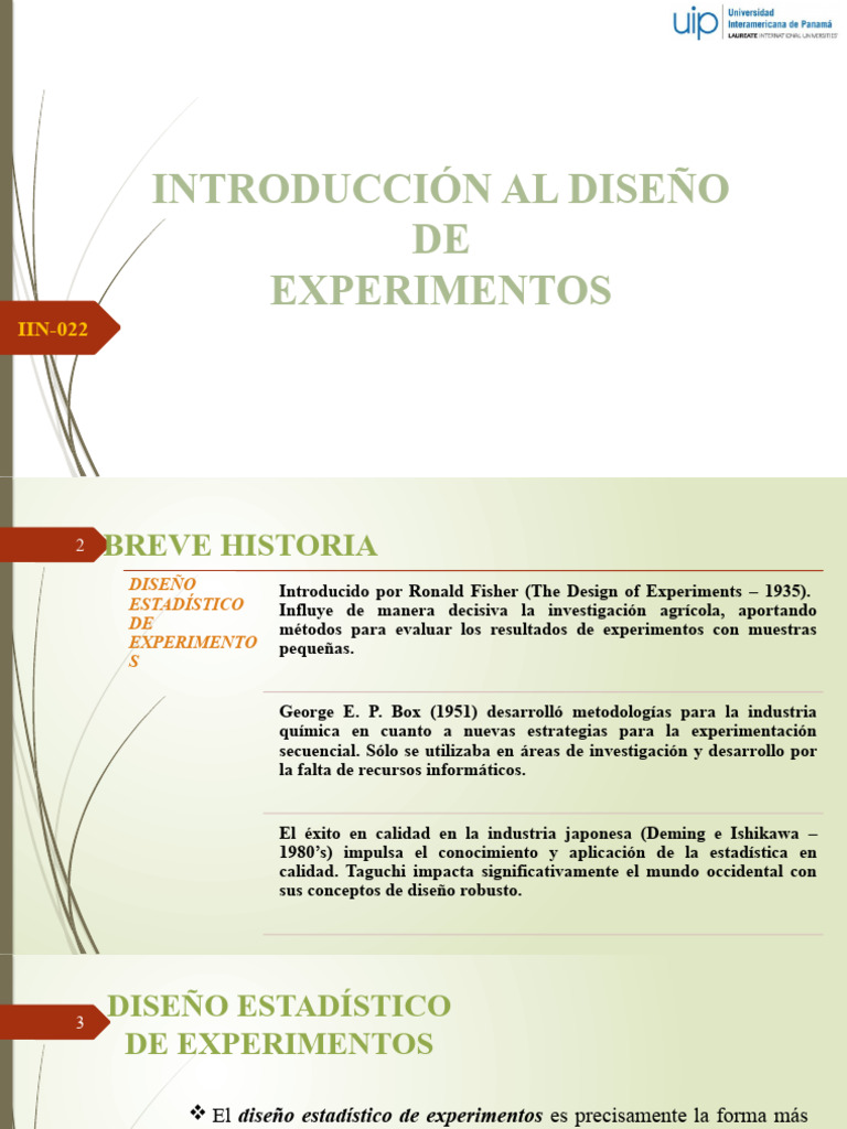 Introduccion Al Diseno de Experimentos | PDF | Experimentar | Diseño de experimentos