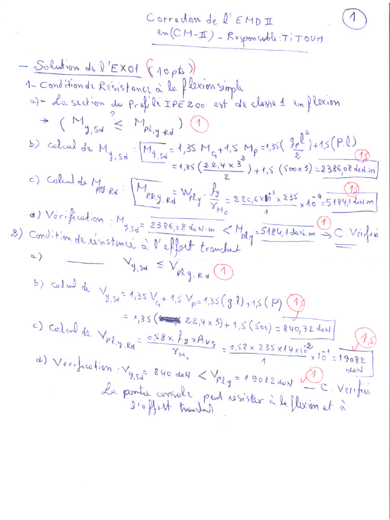 Examen Corrigé Matériaux de Construction 2, Msila 2020 | PDF