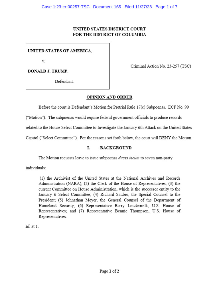 Gov Uscourts DCD 258148 165 0 | PDF | Discovery (Law) | Judiciaries