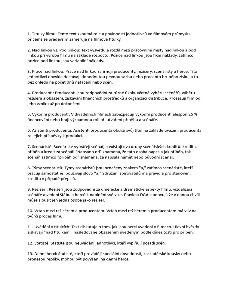 Credits Prepis PDF | PDF