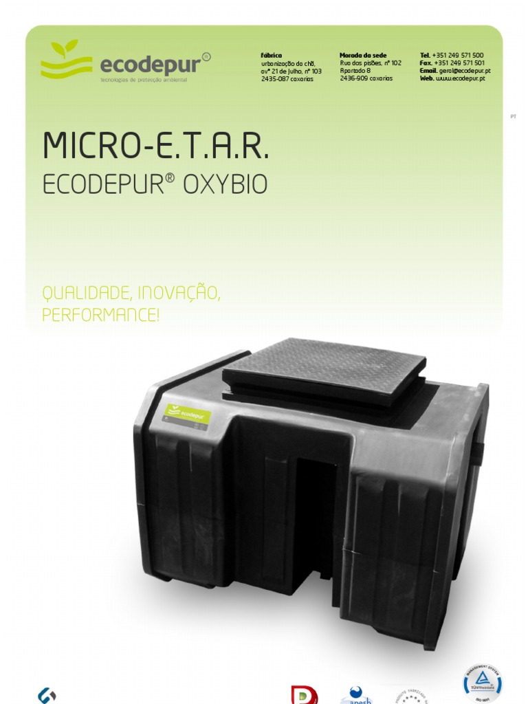 Mini ETAR ECODEPUR OXYBIO para Moradias | PDF