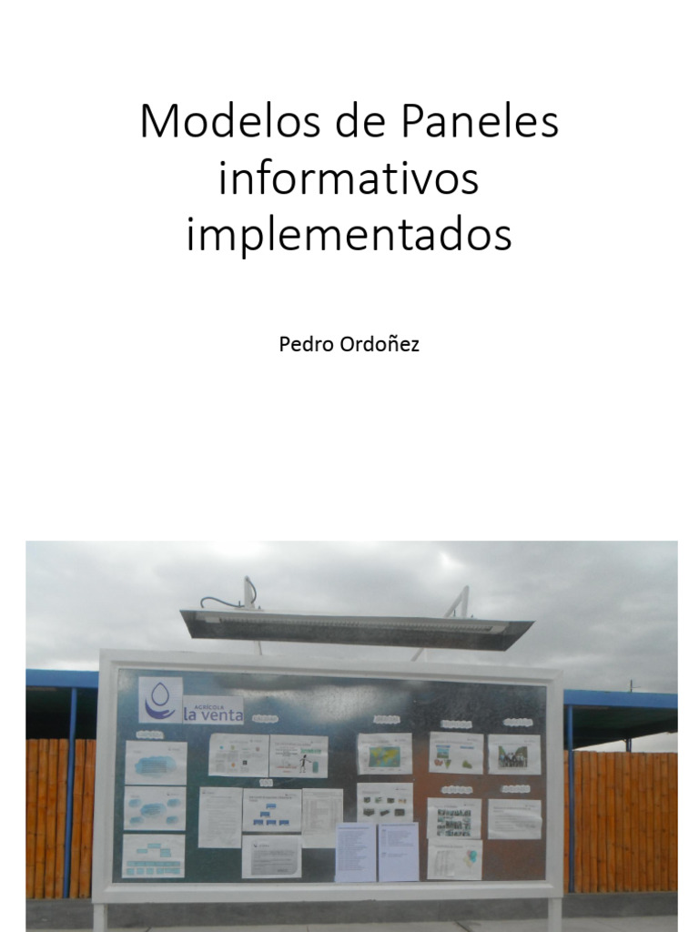 Modelos de Paneles Informativos Implementados | PDF