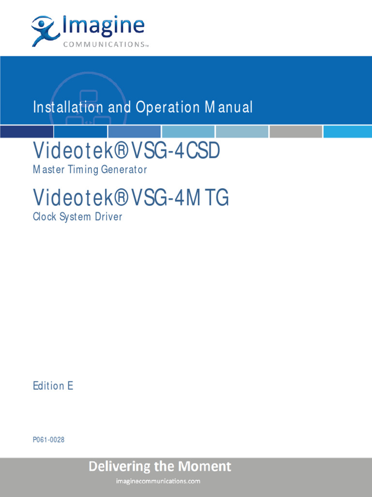 VSG 4MTG Manual | PDF | Computer Engineering | Computing