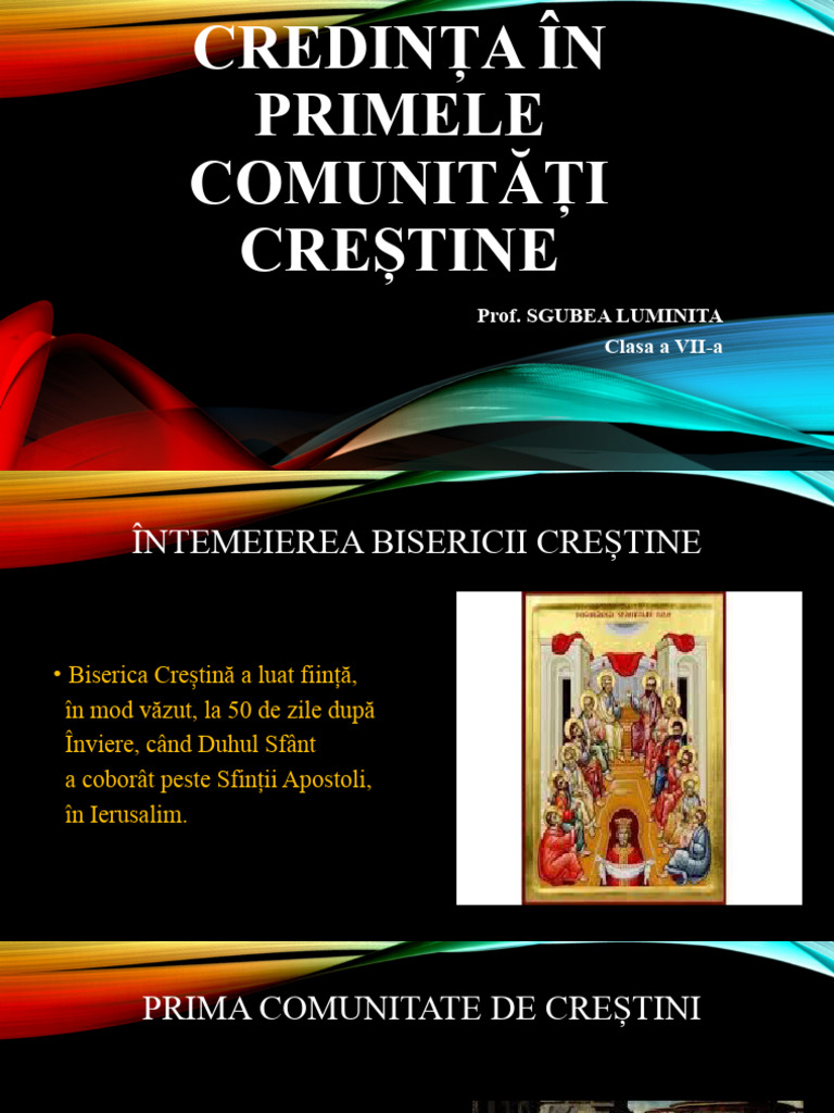 Credinta in Primele Comunitati Crestine | PDF