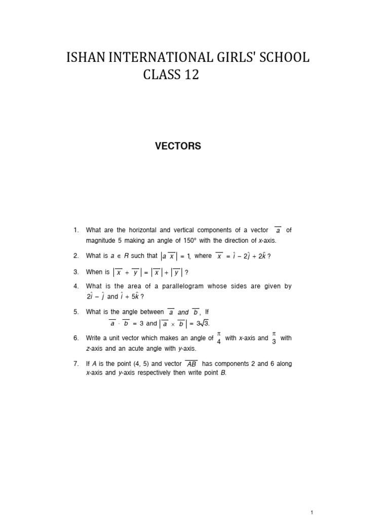 Vector Pdf Euclidean Vector Angle
