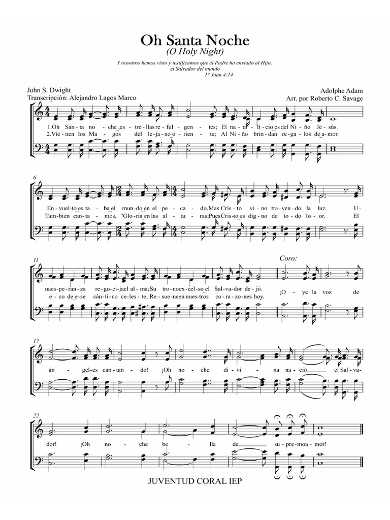 Oh Santa Noche | PDF