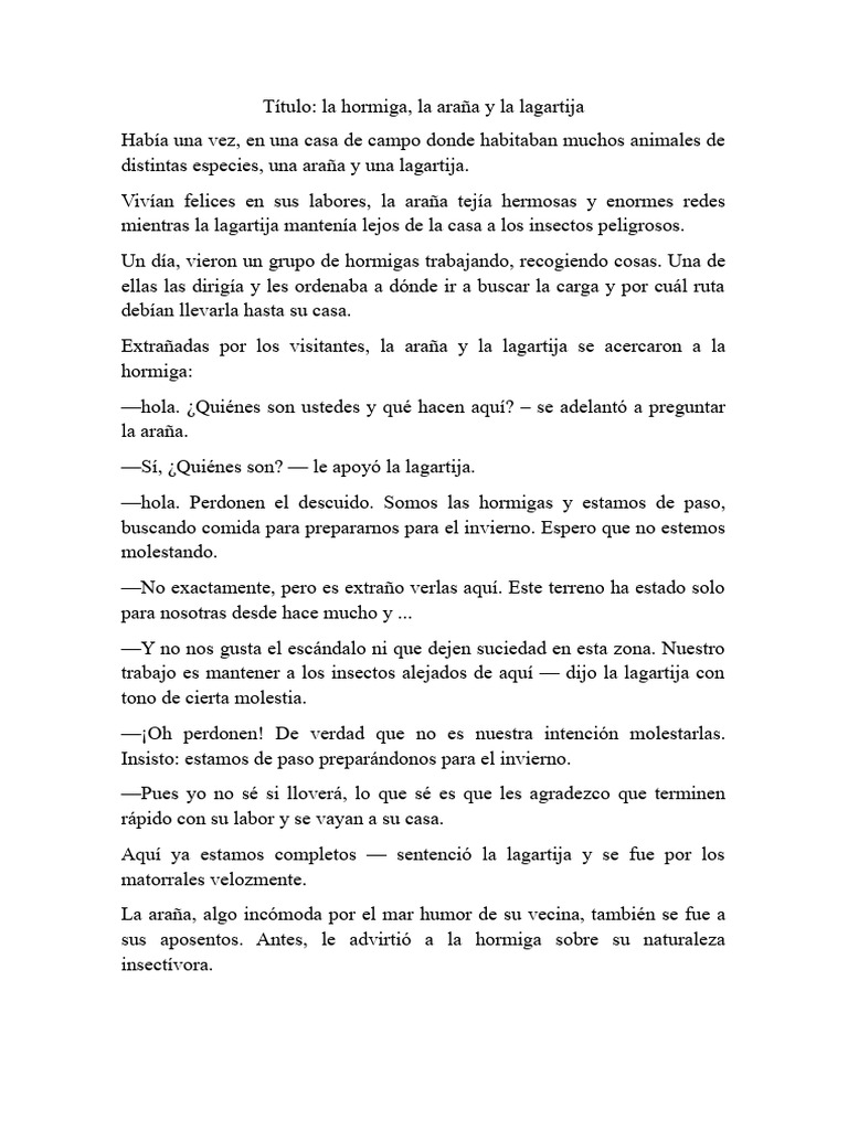 Hormiguita Pdf
