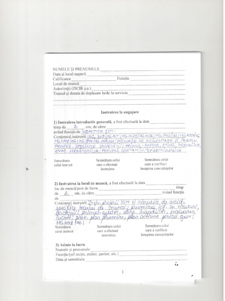 Fisa SSM Iig+Ilm | PDF