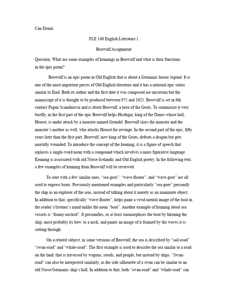 Beowulf Scribd | PDF | Beowulf