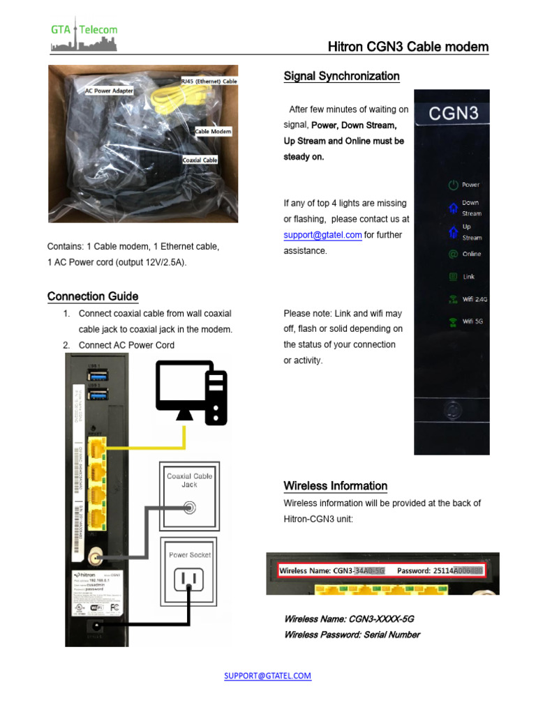 Hitron CGN3 User Guide | PDF