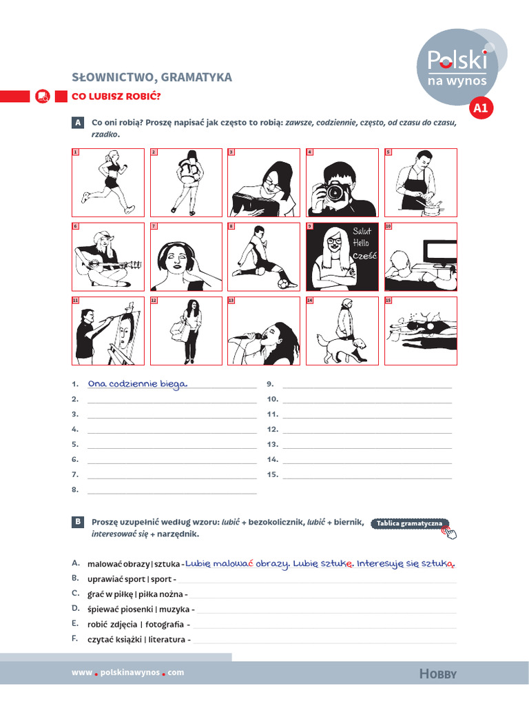 Hobby Slownictwo Gramatyka - Narzędnik | PDF