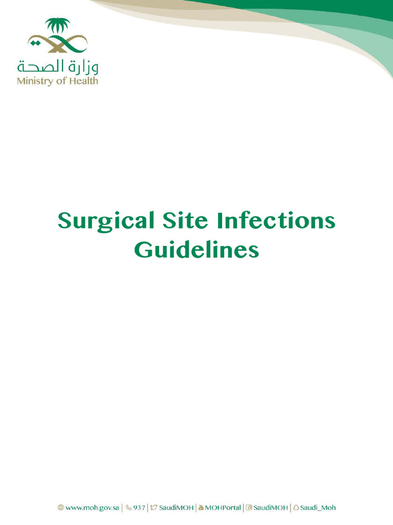 Surgical Site Infection Guideline | PDF | Methicillin Resistant ...