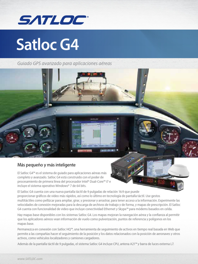 Especificaciones Gps Satloc g4 | PDF | Internet | Unidad Central de ...