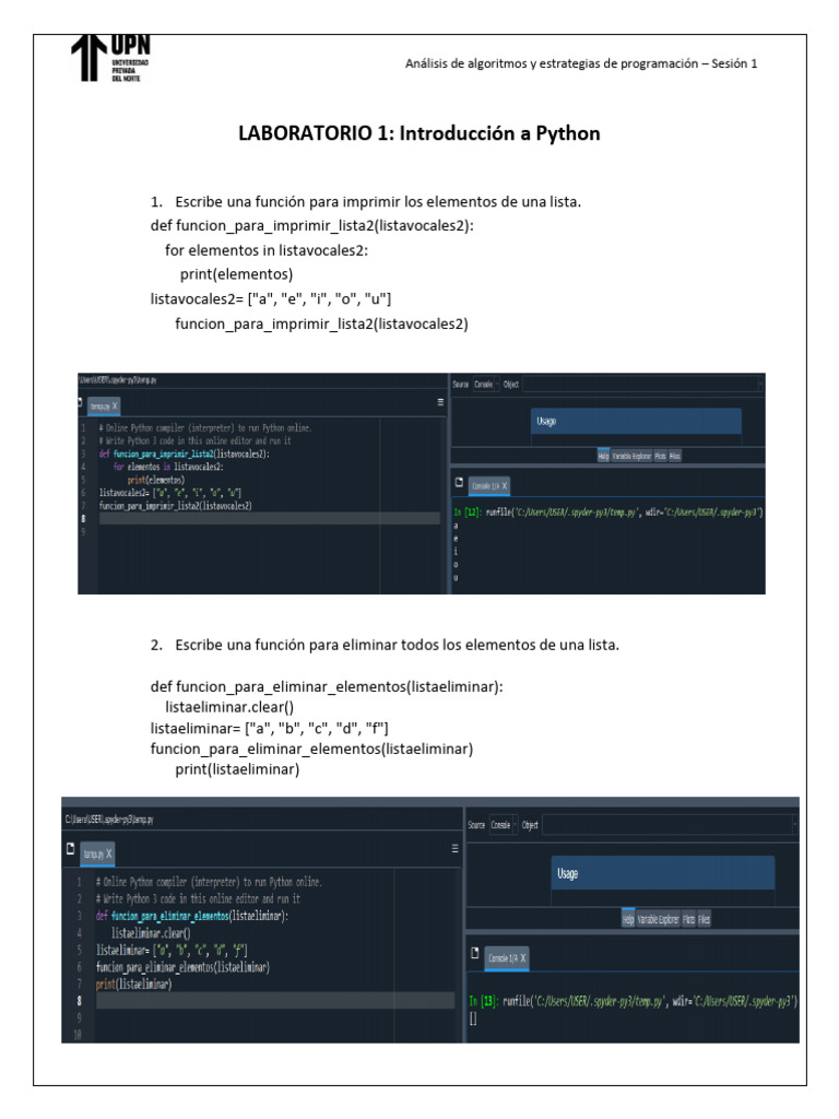 Laboratorios T1 Descargar Gratis Pdf Python Lenguaje De Programación Química 