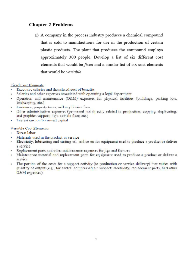 Chapter 2 - Examples - Solutions | PDF | Casting | Mining