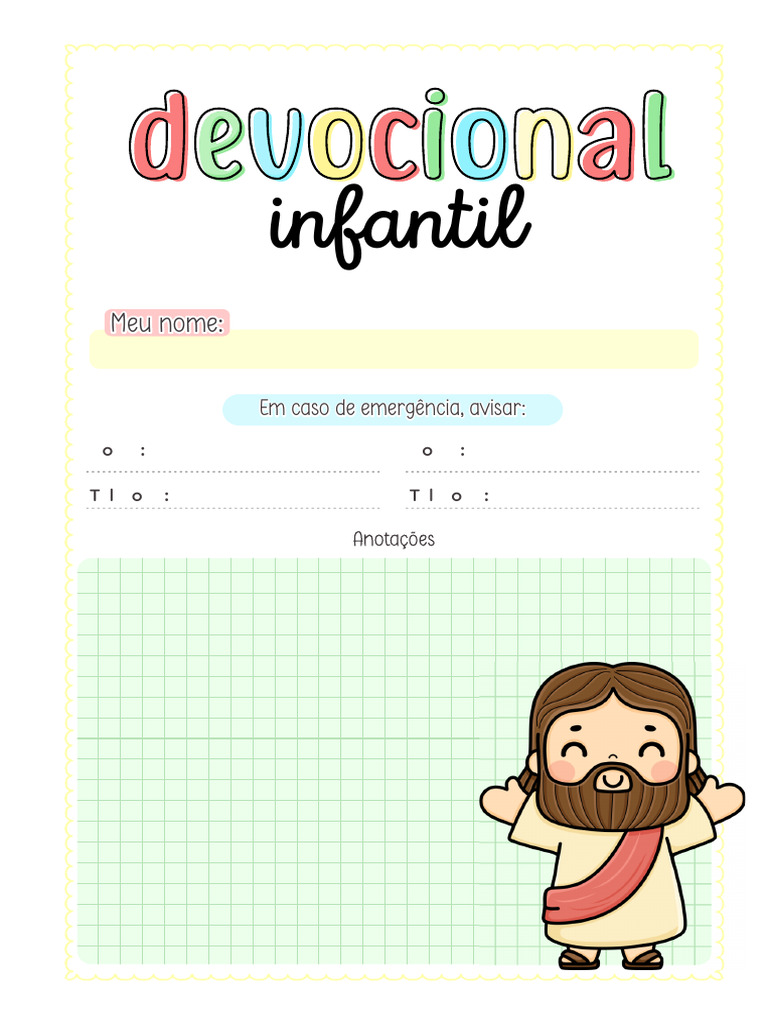 Devocional Infantil - Candy Menino - A5 | PDF | Oração ...