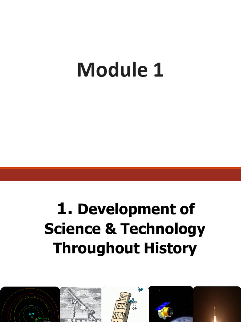 Development of Science and Technology Throughout History Lecturers ...