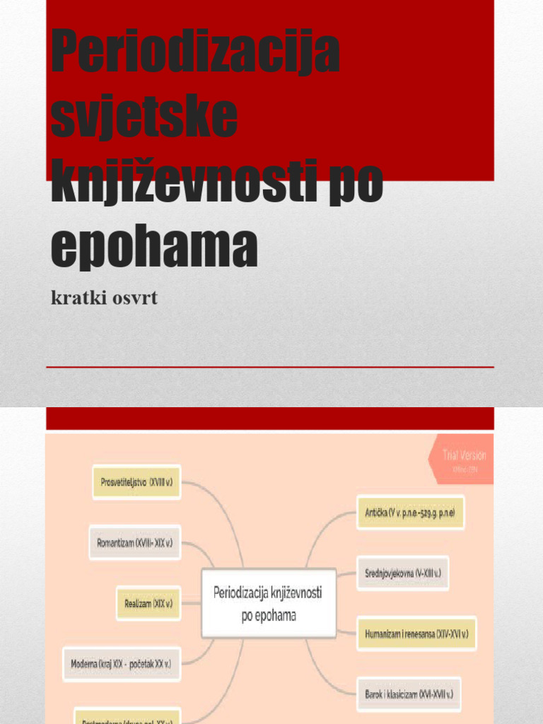 Periodizacija Književnosti | PDF