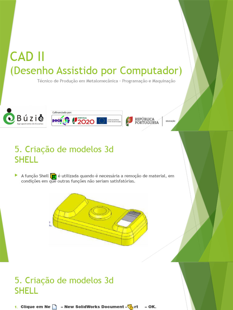 Criação de Modelos 3d SHELL | PDF