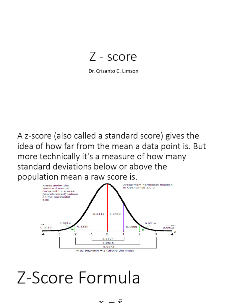 Z - Score | PDF | Standard Score | Statistical Analysis