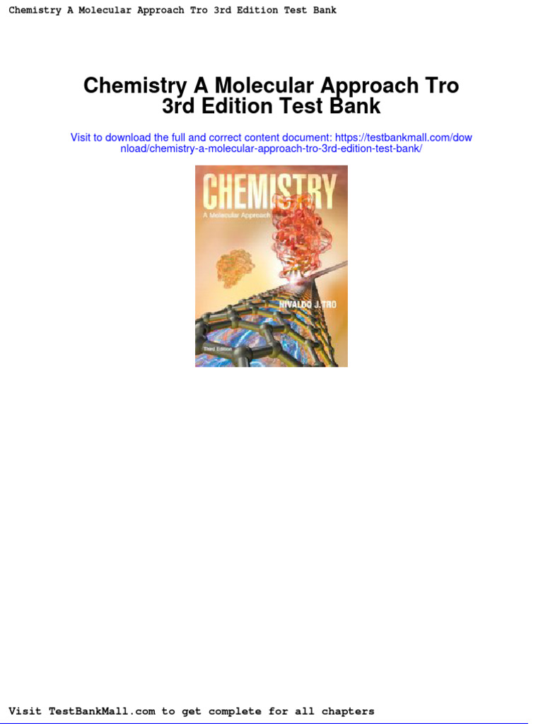 Chemistry A Molecular Approach Tro 3rd Edition Test Bank | PDF | U.S ...