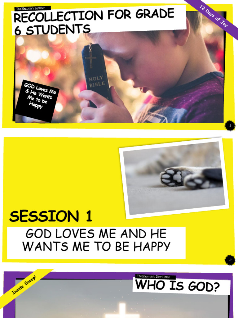 Recollection For Grade 6 Students | PDF | Theology | Religious Belief ...