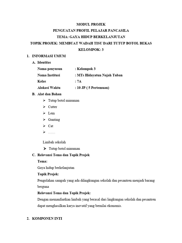 Modul Projek | PDF