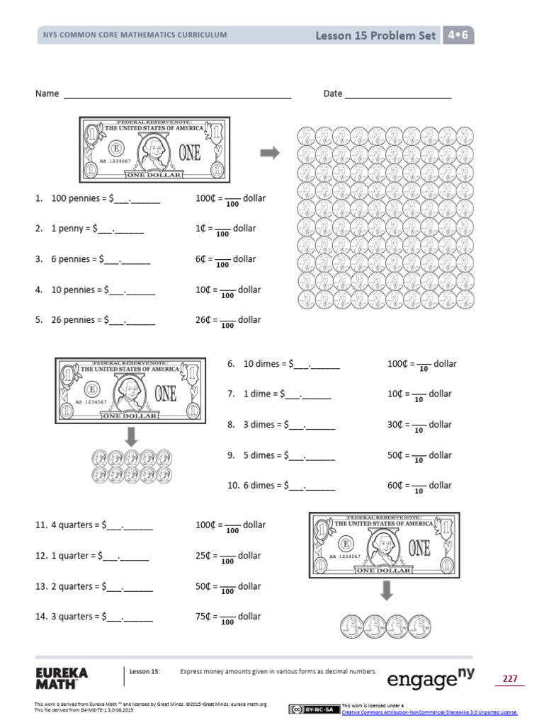 Money Practice 1 | PDF | Mathematics